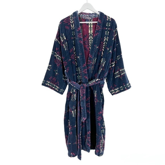 Vintage | Intimates & Sleepwear | Vintage Mens Terrycloth Robe Heavy ...